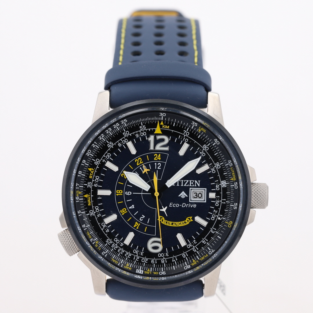 Citizen Blue Angels Promaster Nighthawk Blue Dial Leather Strap Men's Watch