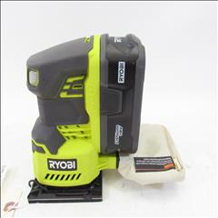 Ryobi P440 18 Volt ONE Cordless 1/4" Sheet Sander Dust Bag 4Ah Battery