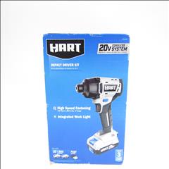 Hart HPID02B2 20V Cordless Impact Driver Kit