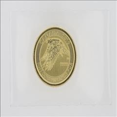 2016 Canada White Snow Falcon Elizabeth II $10 1/4 Oz. .9999 Fine Gold Coin