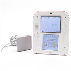 Nintendo 2DS FTR-001 Dual-Screen Portable Gaming System - Red/White