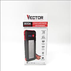 Vector 1600A Peak Battery Lithium Jump Starter USB Power Bank SS16LV