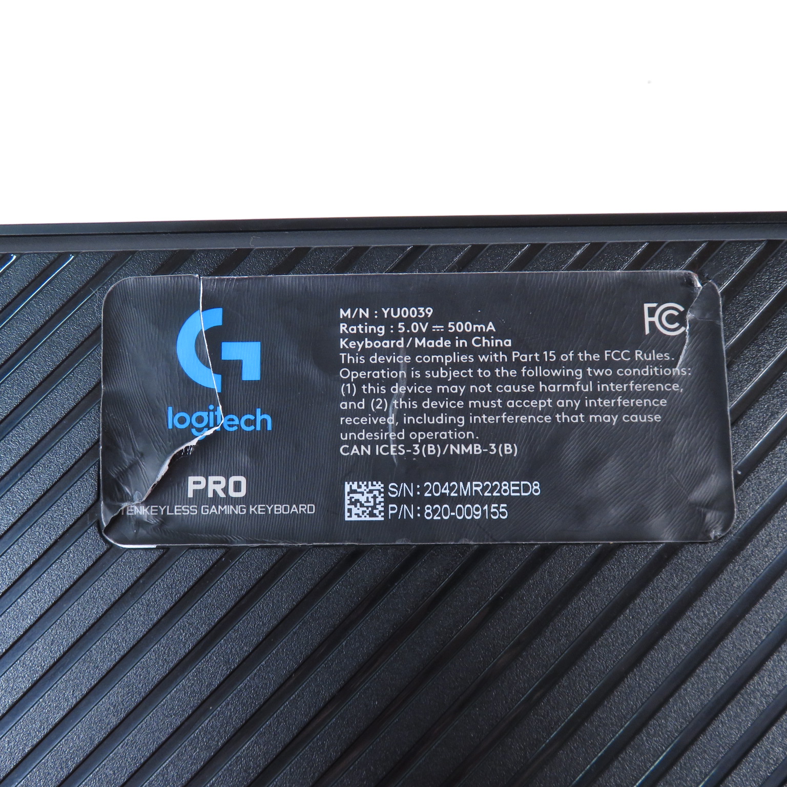 Logitech G PRO YU0039 Mechanical Ultra Portable Tenkeyless Gaming Keyboard