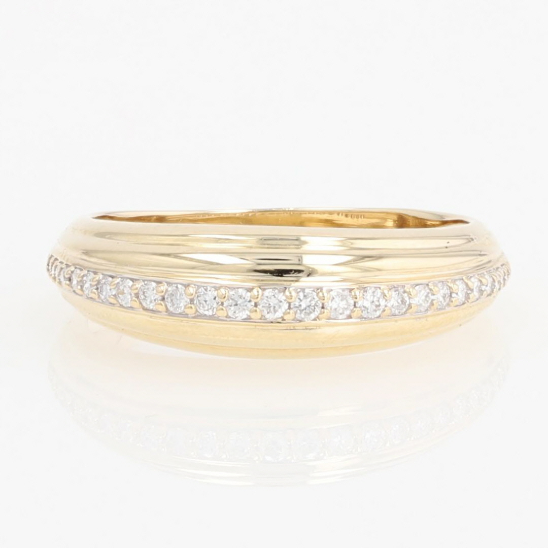 .13ctw Round Cut Diamond Prong-Set Domed Band Ring 14k Yellow Gold Size 9