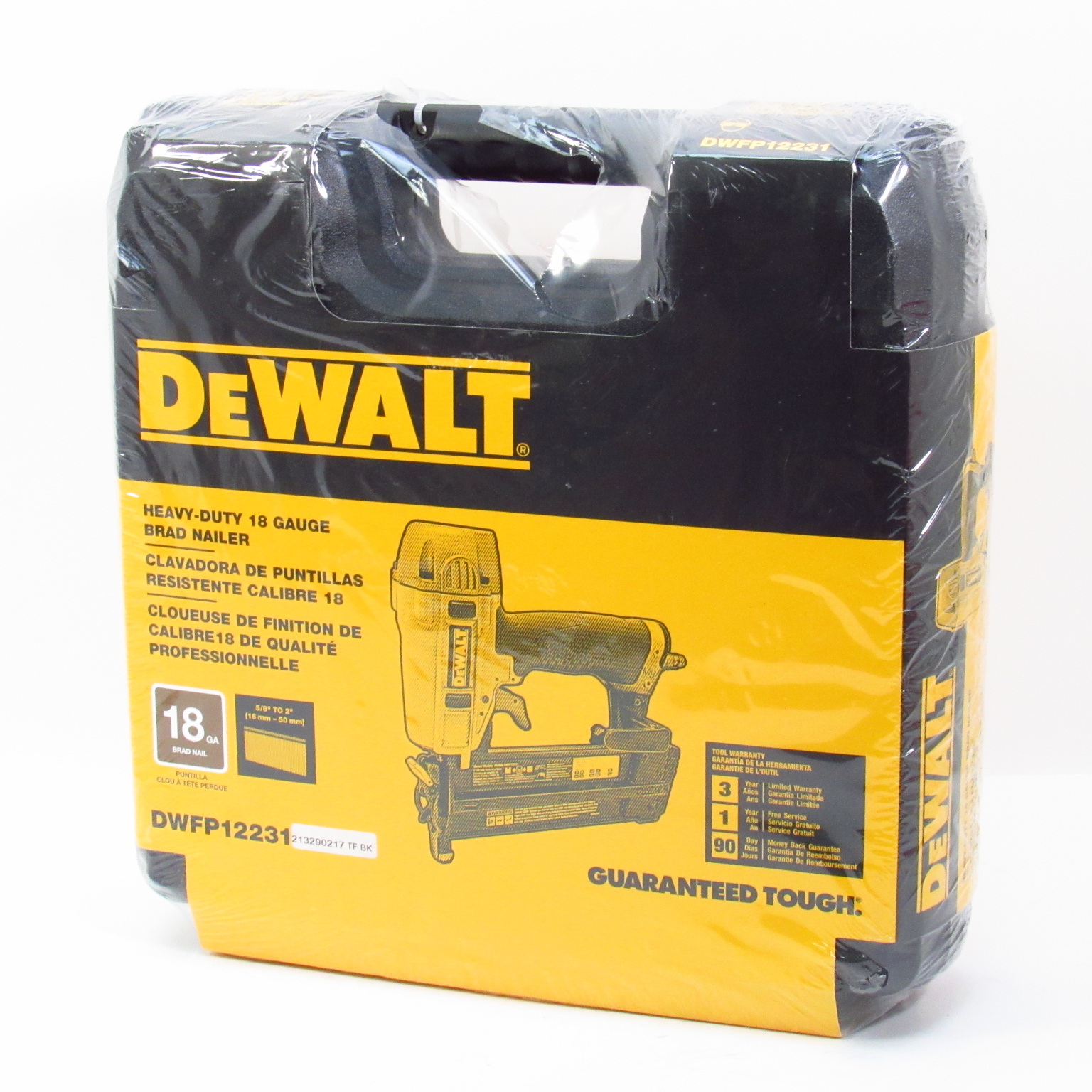 DeWalt DWFP12231 18-Gauge 2'' Air Pneumatic Brad Nailer