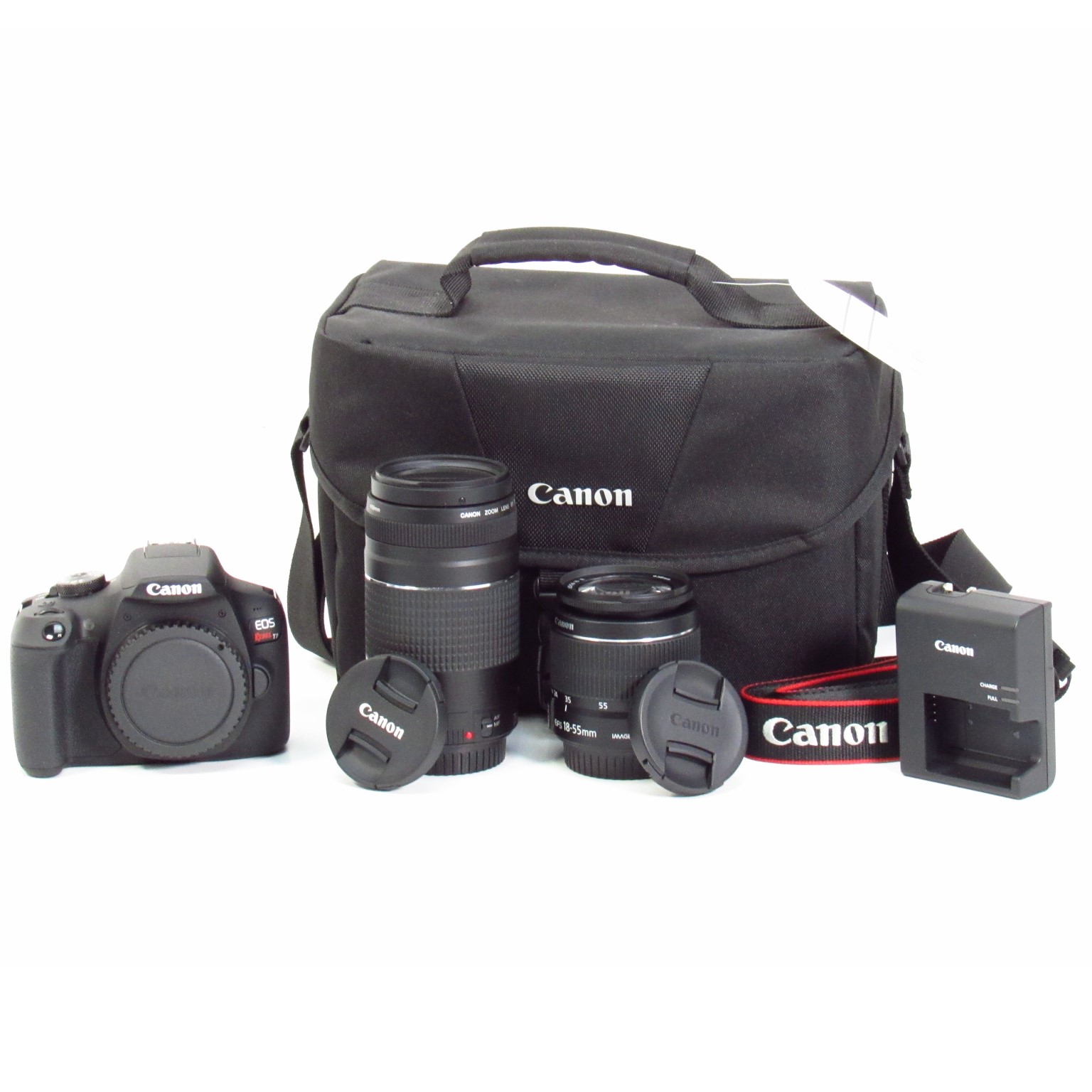 Canon EOS Rebel T7 24.1MP 3" LCD Digital SLR Camera & 2-Lens Kit
