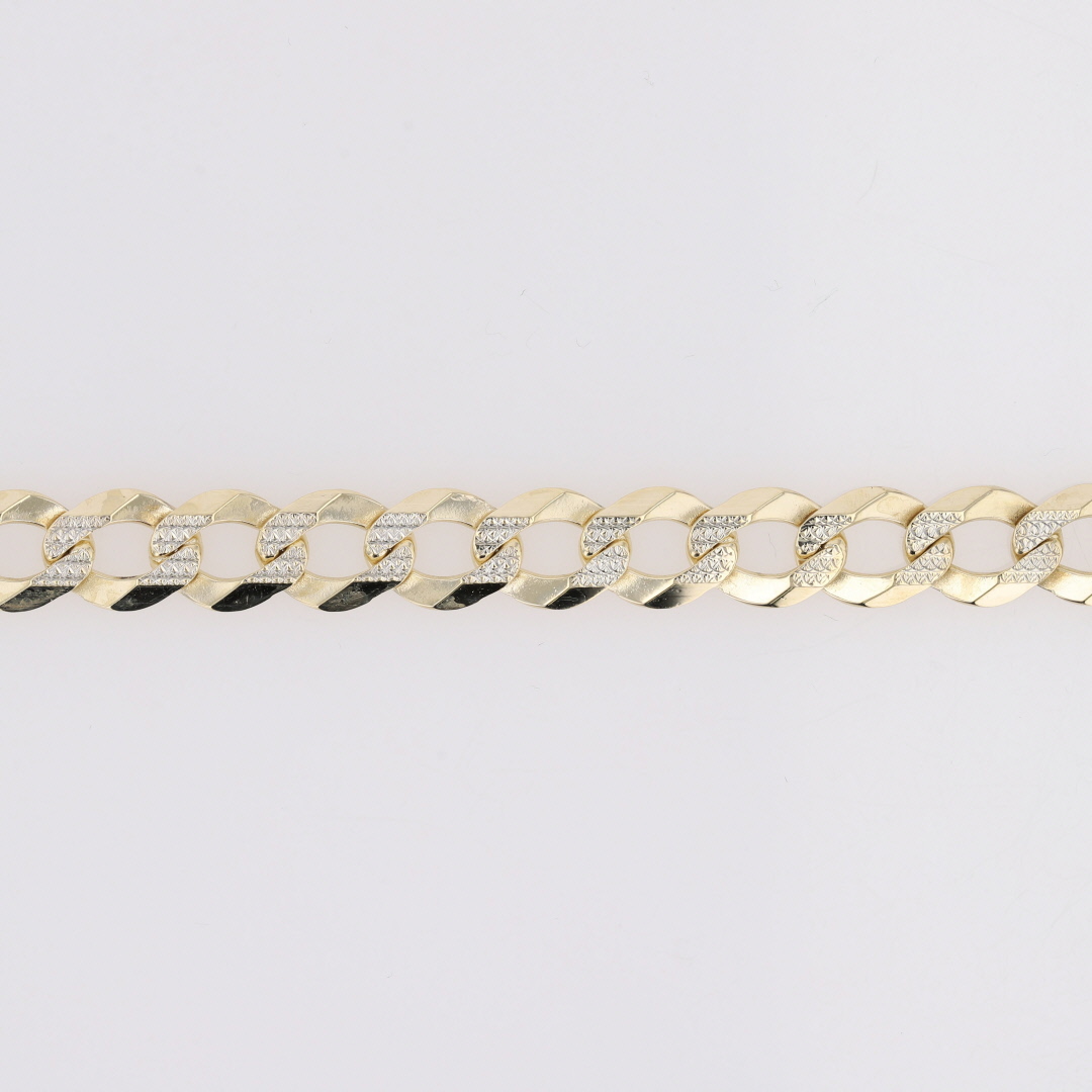 8mm Diamond Cut Curb Link Chain 8.5