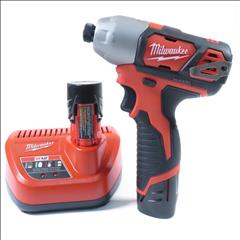 Milwaukee 2462-20 M12 12-Volt Lithium-Ion Cordless 1/4 in. Hex Impact ...