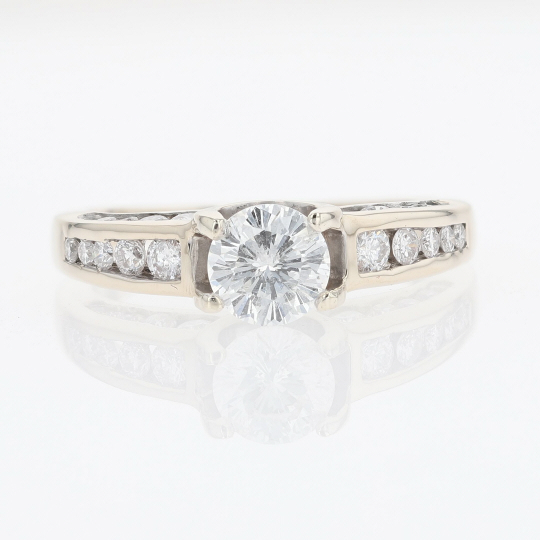 Sitara 1.56ctw Diamond Solitaire w/Accents Engagement Ring 18k White ...