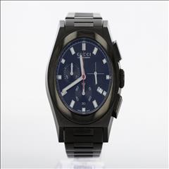 Gucci Pantheon G-Chrono 42mm Black Dial Quartz Stainless Steel Men's ...