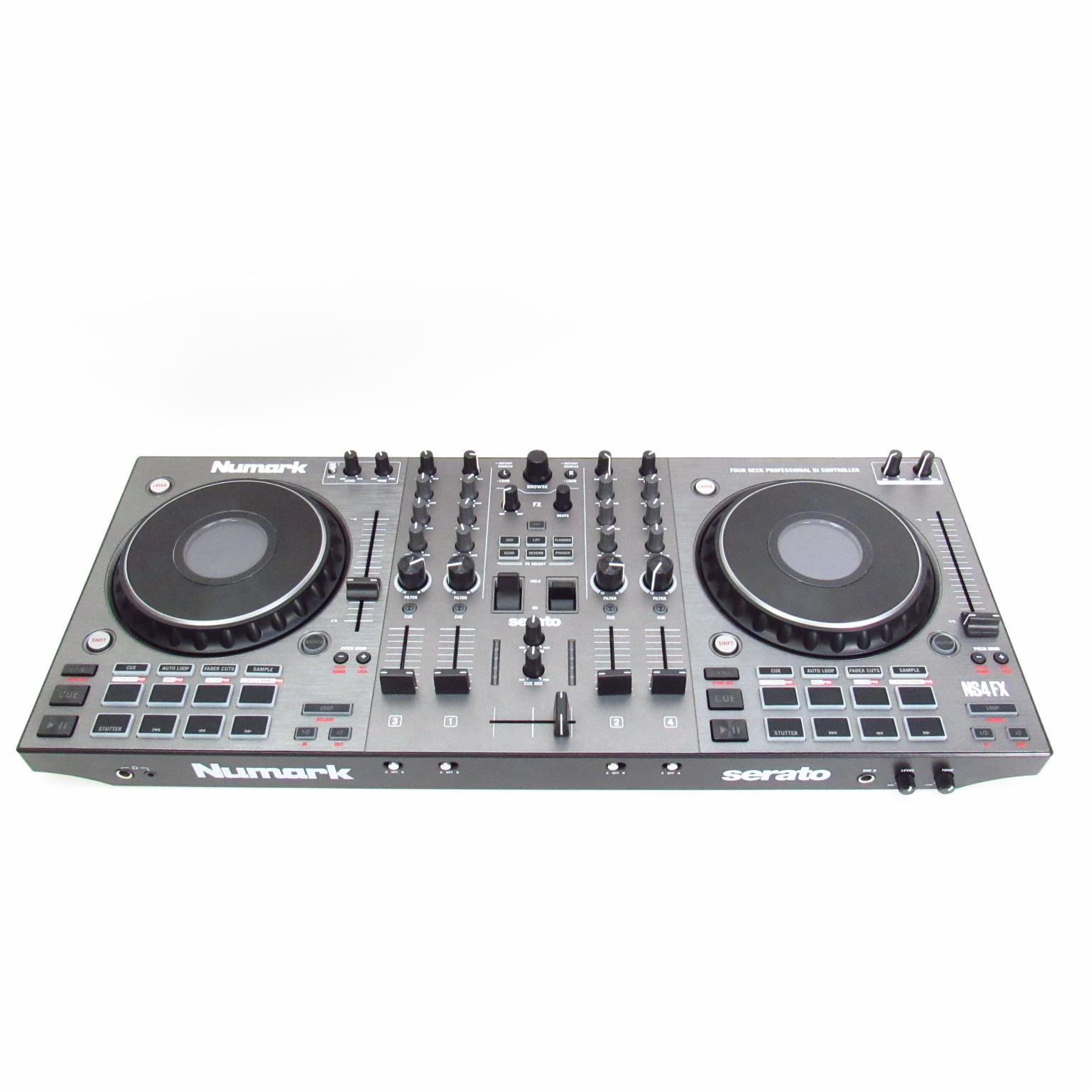 Numark NS4FX 4-Channel DJ Controller - Silver / Black