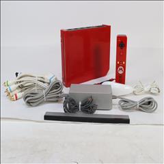 Nintendo Wii RVL-001 512MB Red Body Home Video Gaming Console - 0340