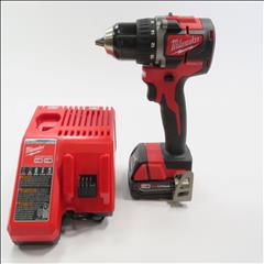 Milwaukee 2801-20 M18 18V Li-Ion Brushless Cordless 1/2" Drill/Driver Kit