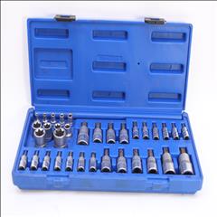 Cornwell CBSMTX34S 34 Piece 1/4-1/2” Drive Master Star Bit Set