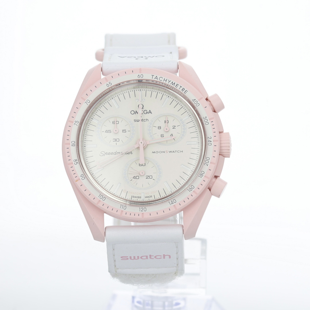 Swatch Bioceramic Moonswatch Mission to Venus White Dial Women's Wristwatch