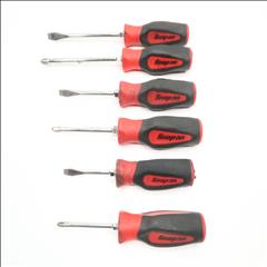 Snap On SHDX60R 6pc Instinct Combination Hard Grip Standard Screwdriver Set
