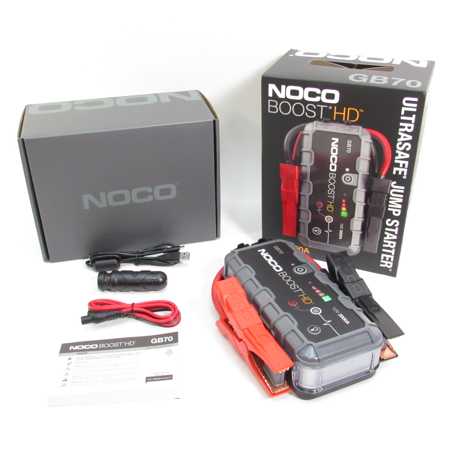 NOCO BOOST HD GB70 12V 2000A Lithium Portable Jump Starter