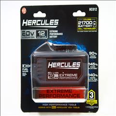 Hercules HC012 20V 12 Ah Extreme Performance Lithium-Ion Battery - 3579