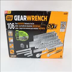 GearWrench 83001 1/4" 3/8" 6Pt Standard/Deep 90-Tooth Ratchet/Socket ...