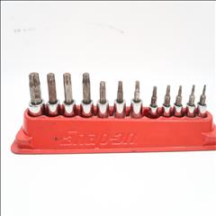 Snap On 212EFTXY 12 pc Combination Drive TORX Bit Standard Socket Set