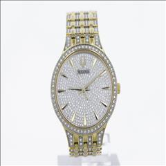 Bulova Phantom Crystal Pavé Silver Dial Quartz Stainless Steel Men's ...