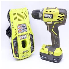 Ryobi P208 One+ 18V Lithium Ion Drill / Driver with 1/2 Inch Keyless Chuck