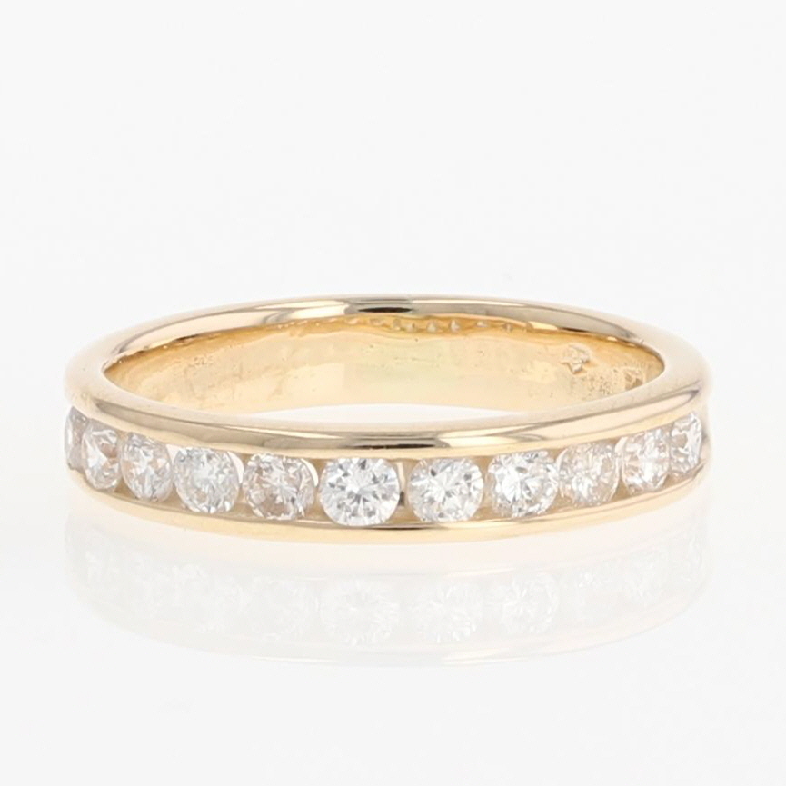 .44ctw Round Cut Diamond Channel-Set Wedding Band Ring 14k Yellow Gold ...