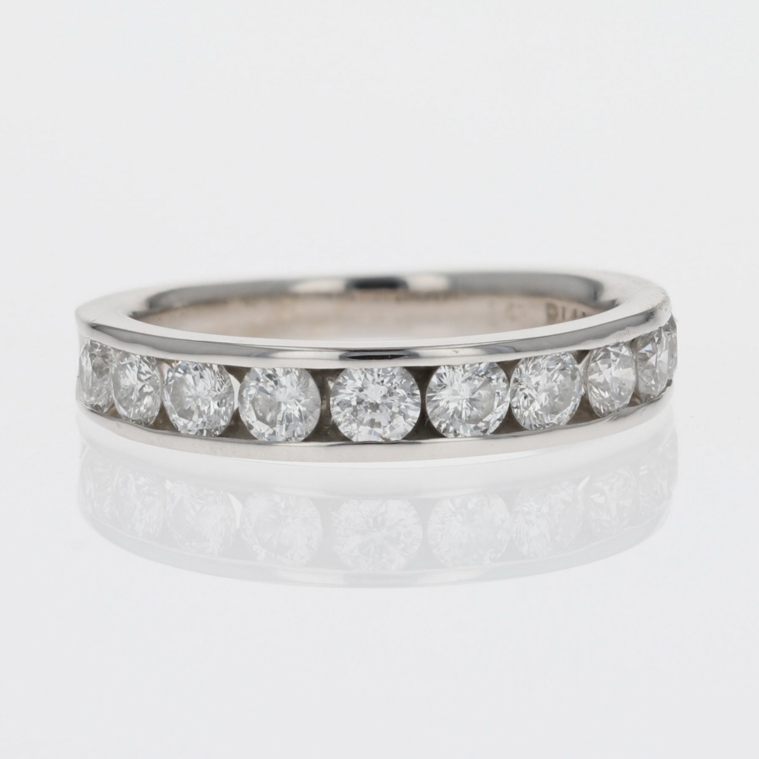 .50ctw Round Cut Diamond Channel-Set Wedding Band Ring 18k White Gold ...