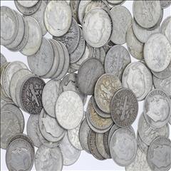 Multiple Years Silver Roosevelt Dimes Set of 100 United States Coins