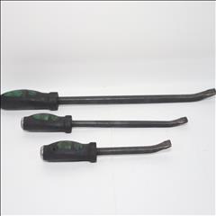 MATCO Tools PBG12C/PBG17C/PBG25C 3-Piece 12"/17"/25" Green Curved Pry ...