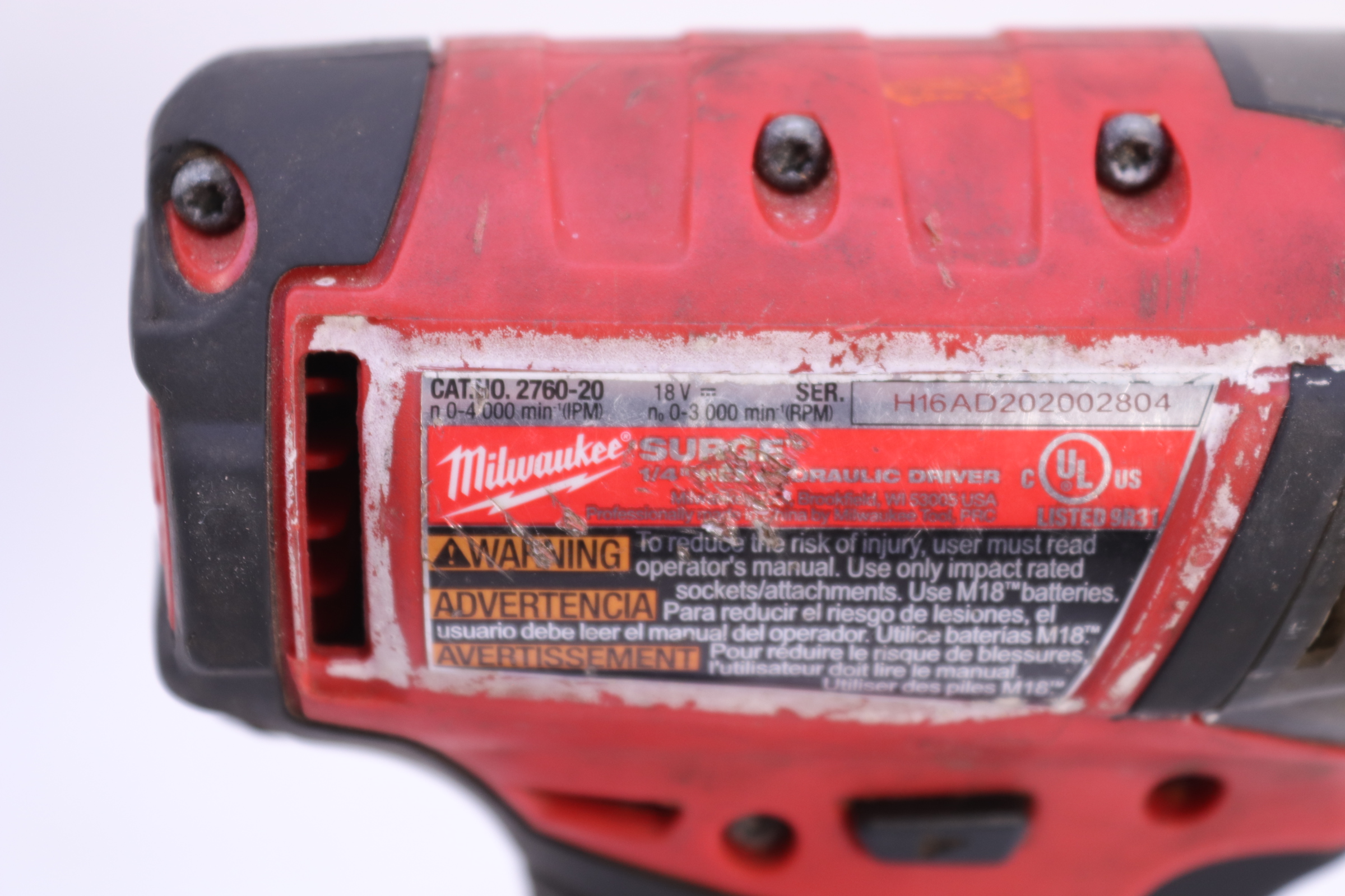 Milwaukee 2760-20 18V Brushless Cordless 1/4" Hex Impact Driver ...