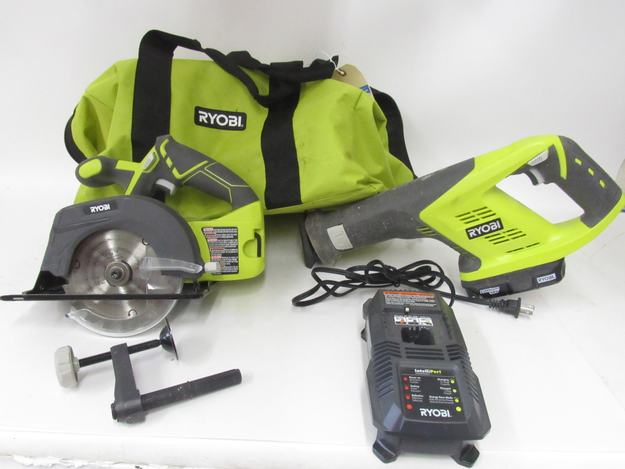 Ryobi P515 Reciprocating Saw P505 5 1/2" Circular Saw Set