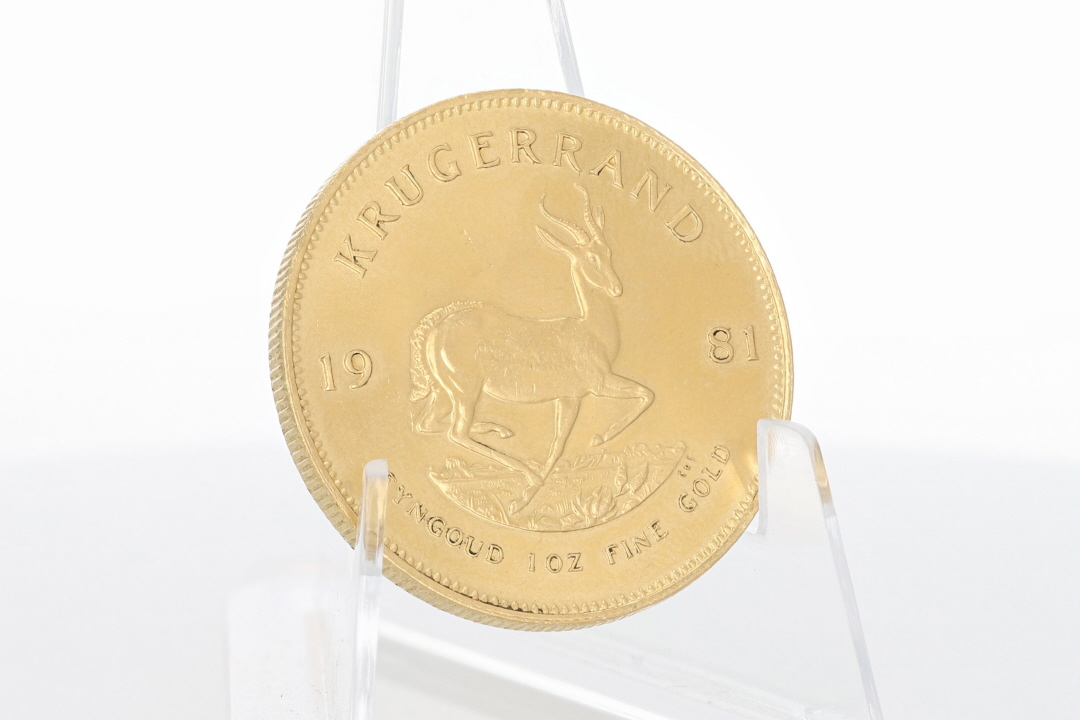 1981 South African Gold Krugerrand 1 oz. Fine Gold Coin Bullion
