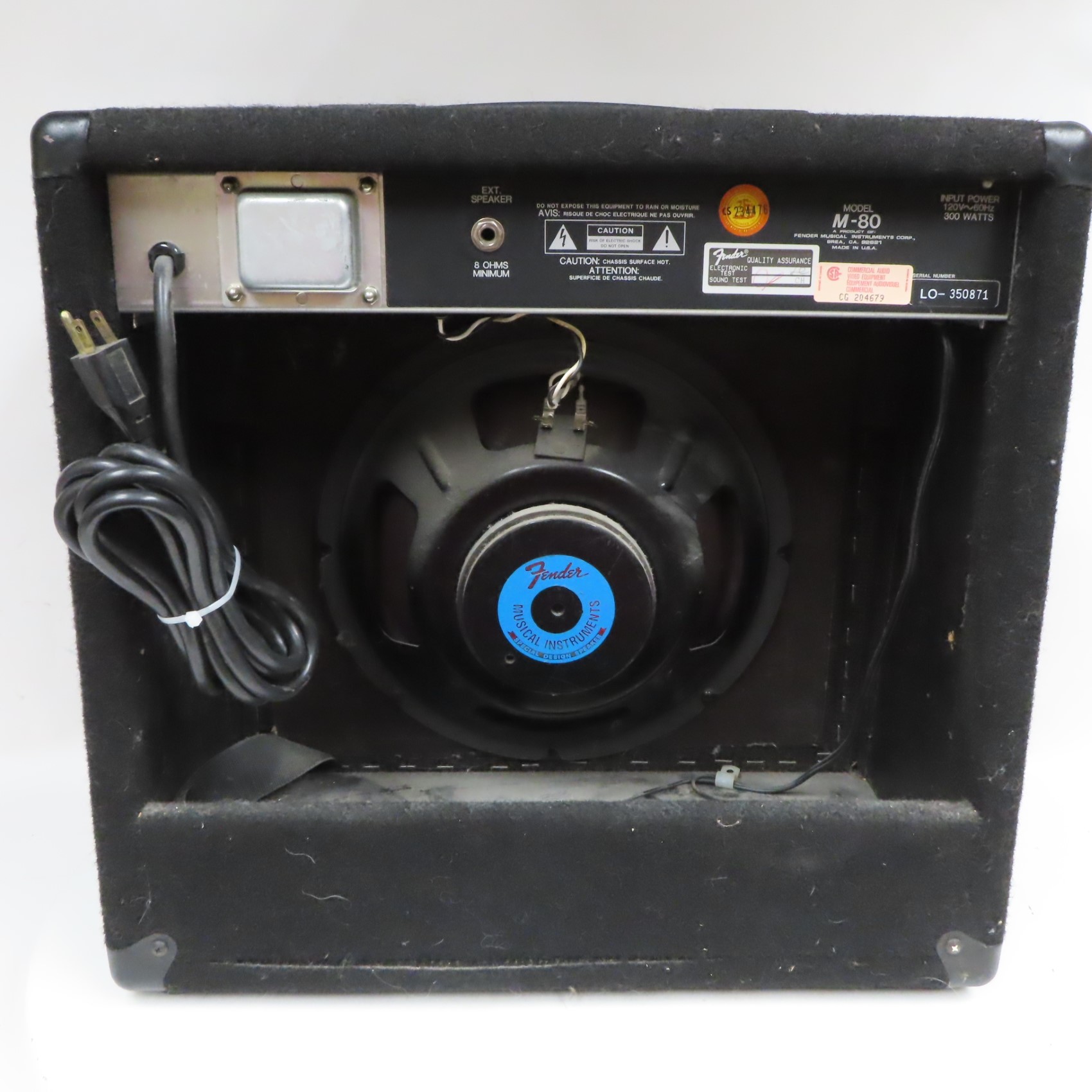 Fender M-80 2-Channel 80W RMS 1x12" Guitar Amplifier (Local Pick-Up Only)