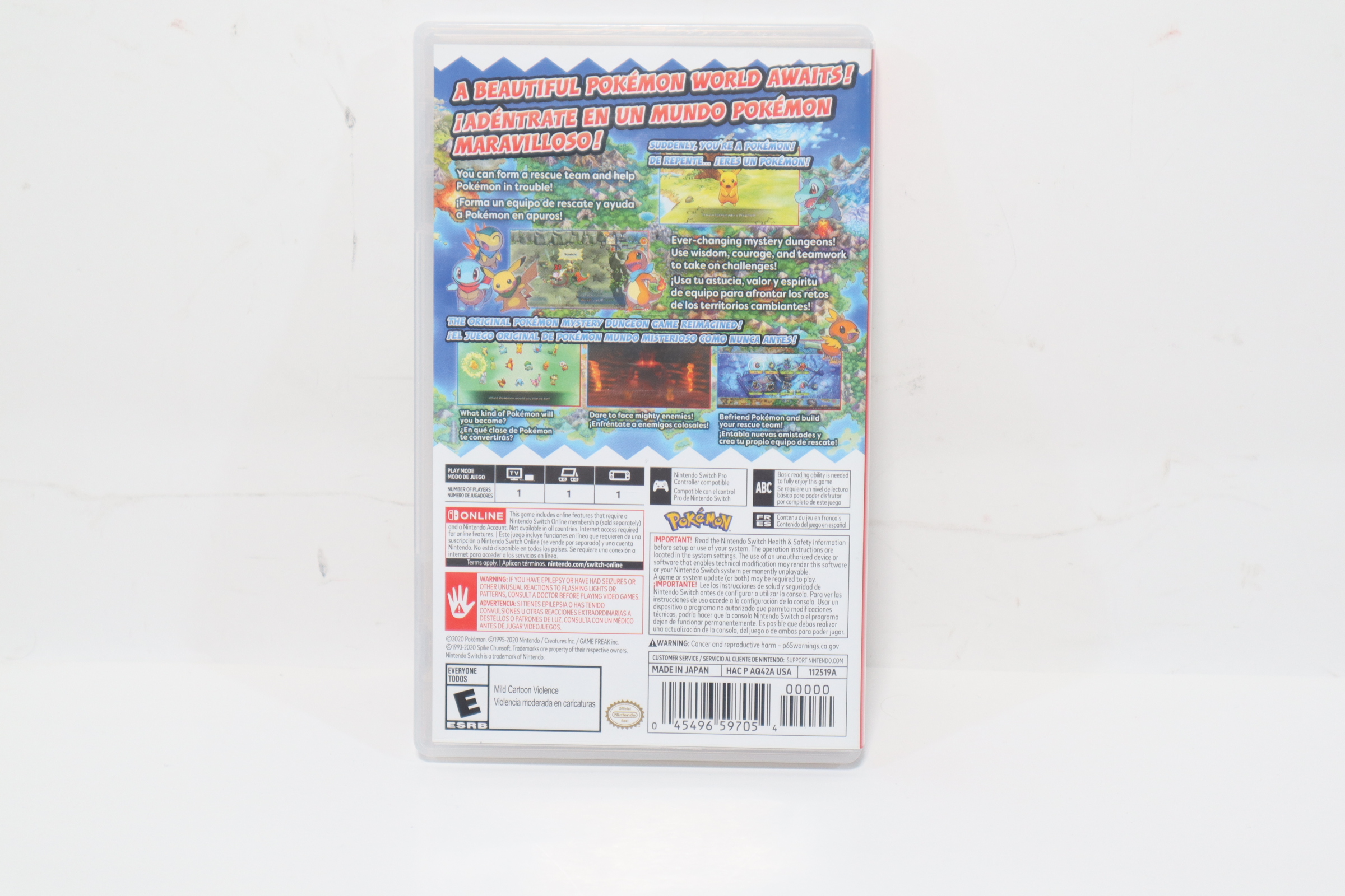 Nintendo Switch Pokemon Mystery Dungeon Rescue Team DX Video Game 0056