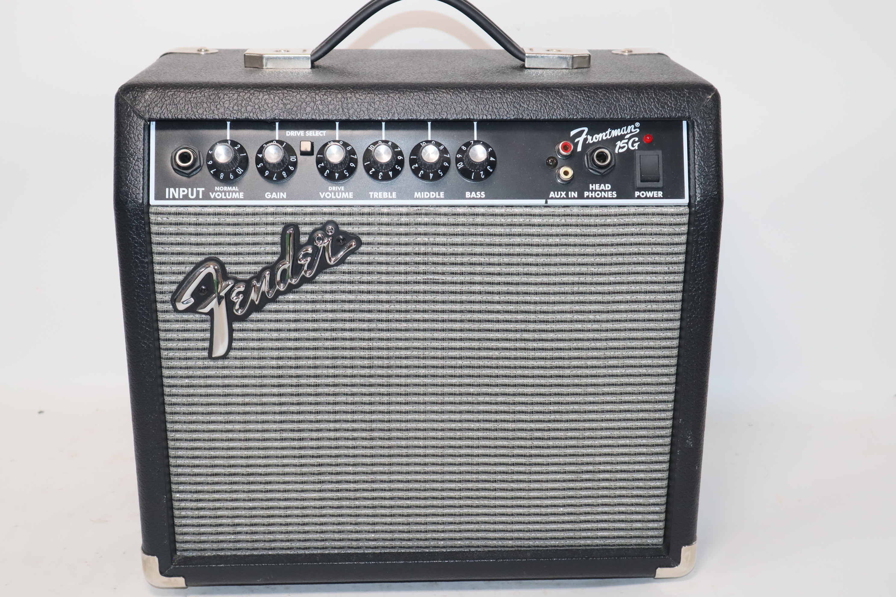 Fender Frontman 15G 15W 2-channel Guitar Combo Amp 6771 / 3-band EQ ...