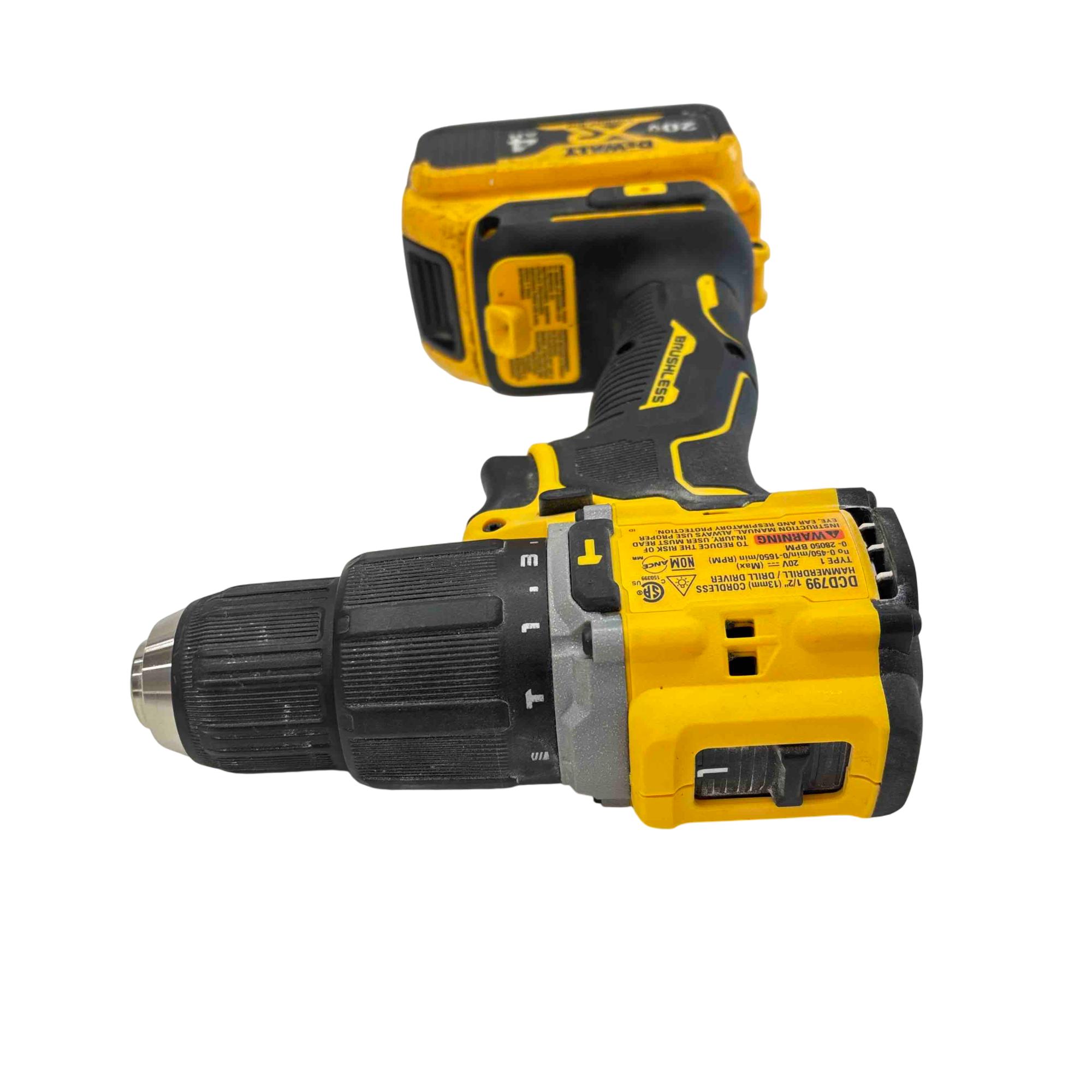 DeWalt DCD799 20V Brushless 1/2" Hammer Drill/Driver