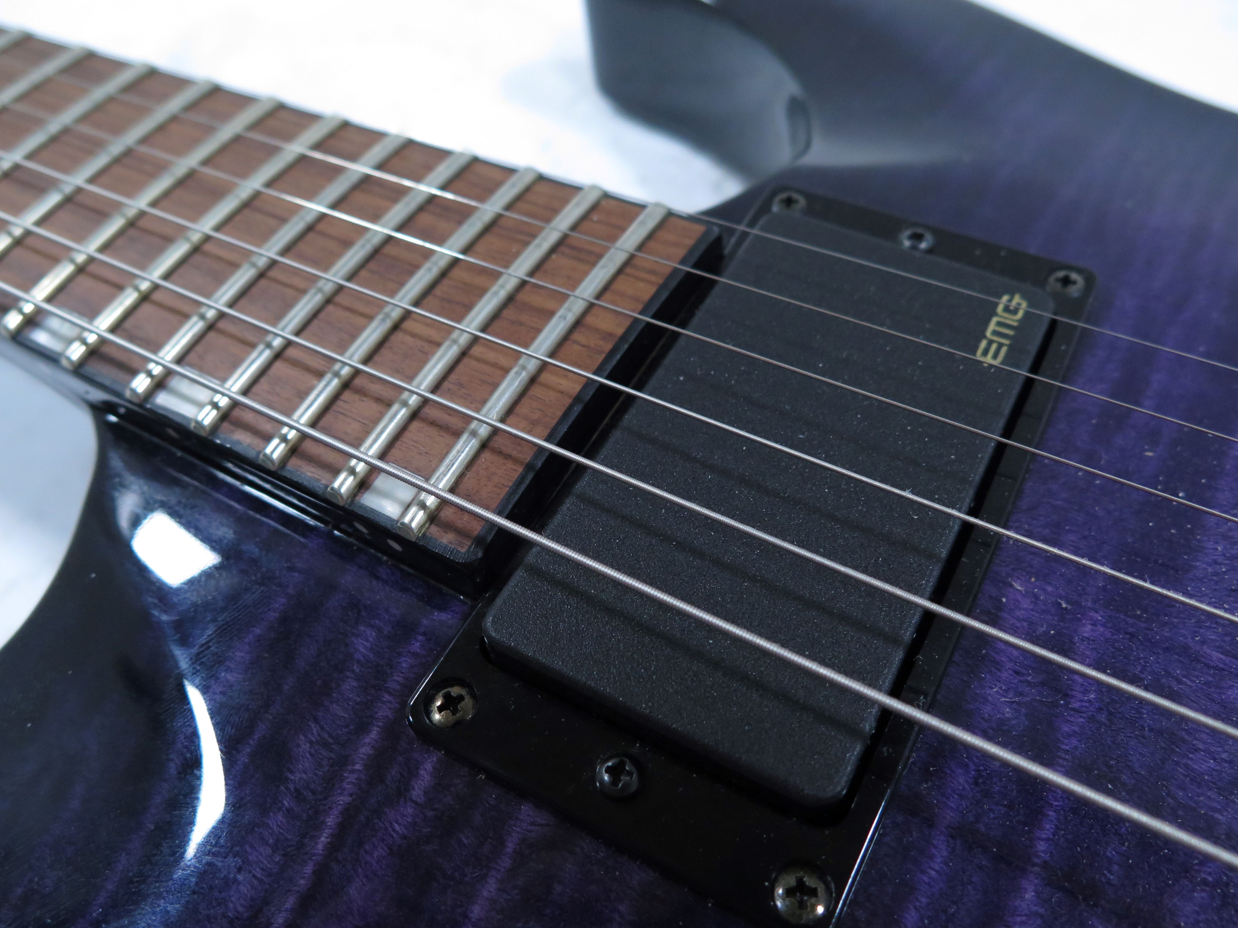 ESP LTD MH-350 Electric Guitar See Thru Purple Sunburst 2453