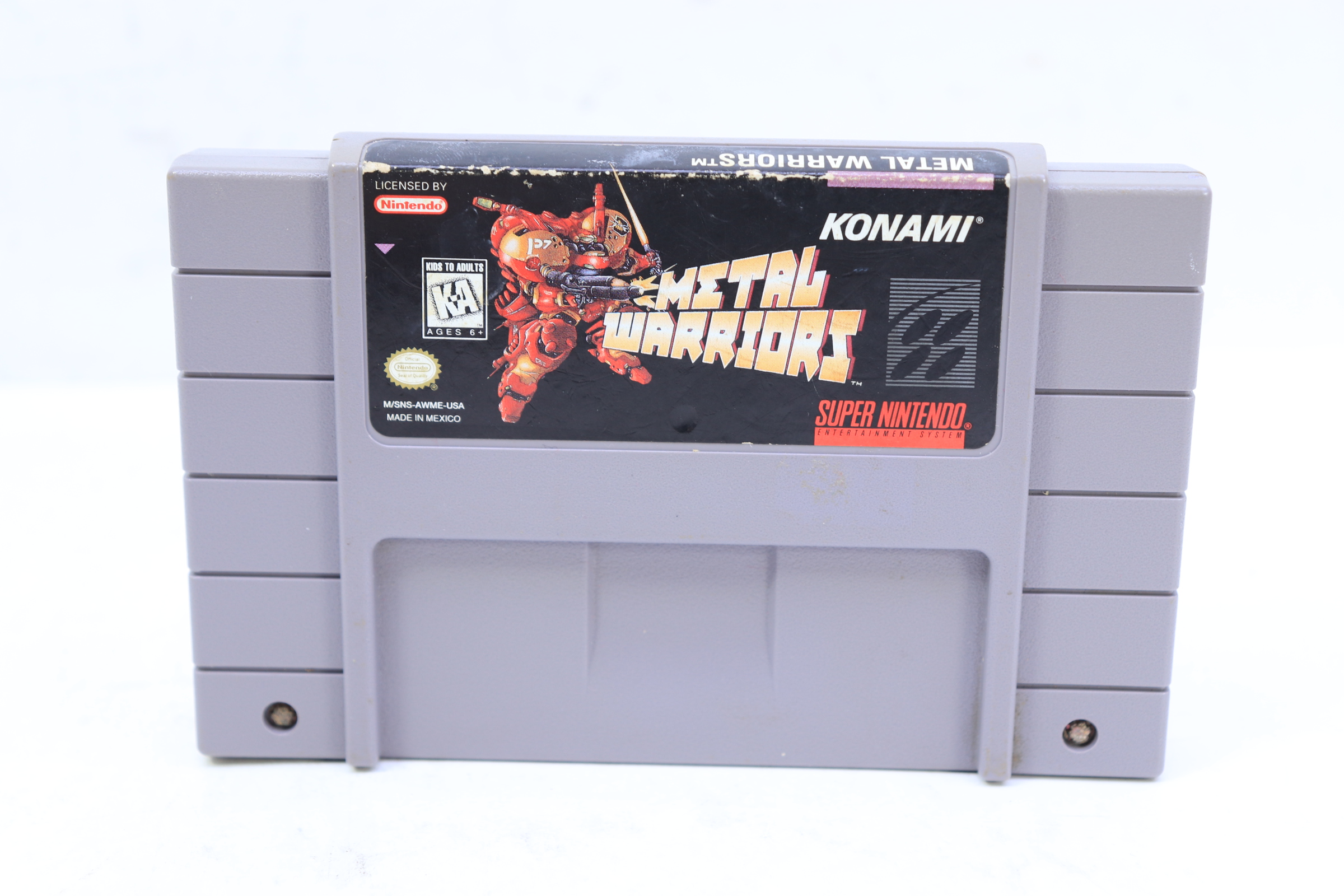 Konami SNS-AWME-USA Metal Warriors for Super Nintendo Entertainment System