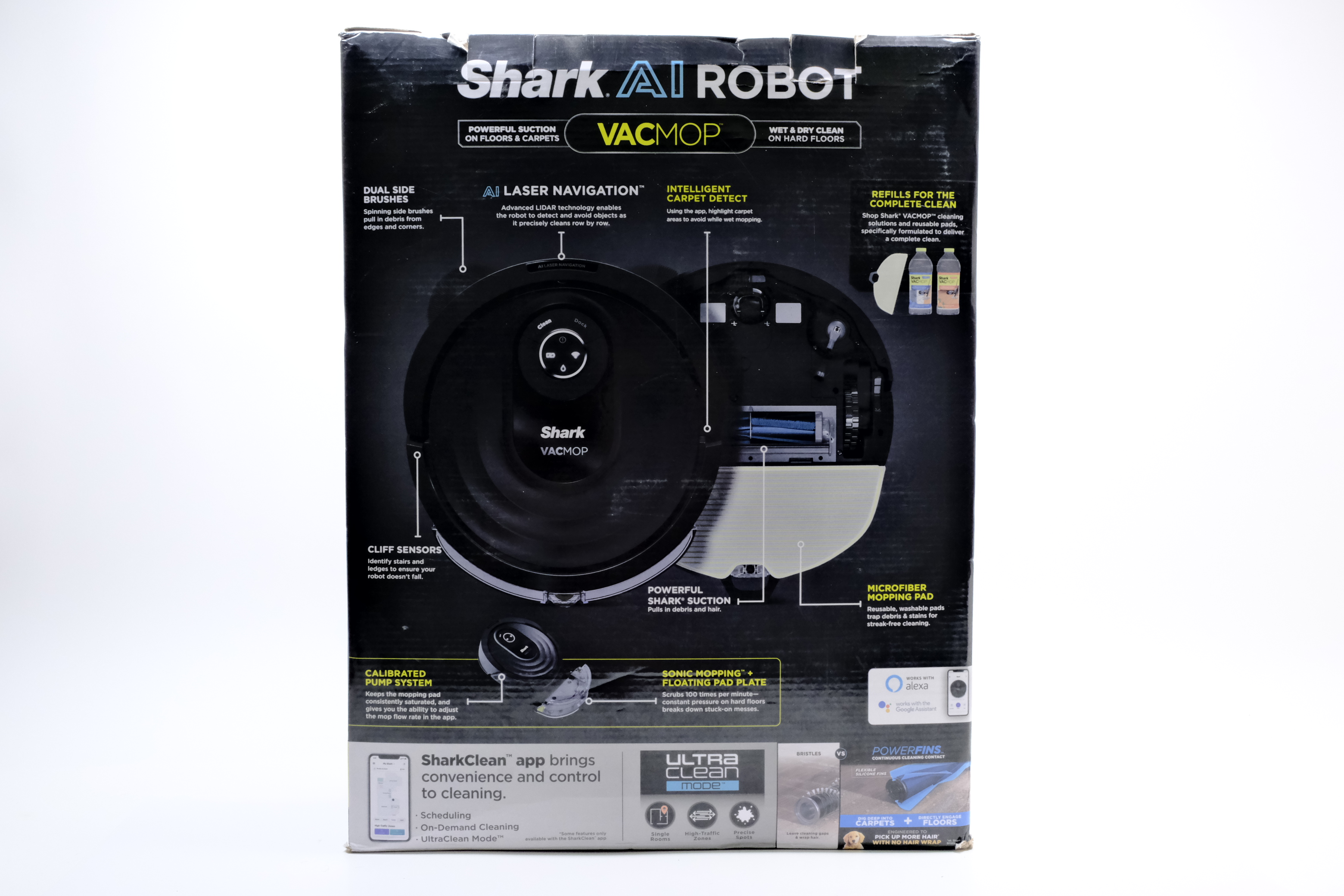 Shark AI Robot VacMop RV2000WD Wi-Fi Wet Dry Robotic Vacuum