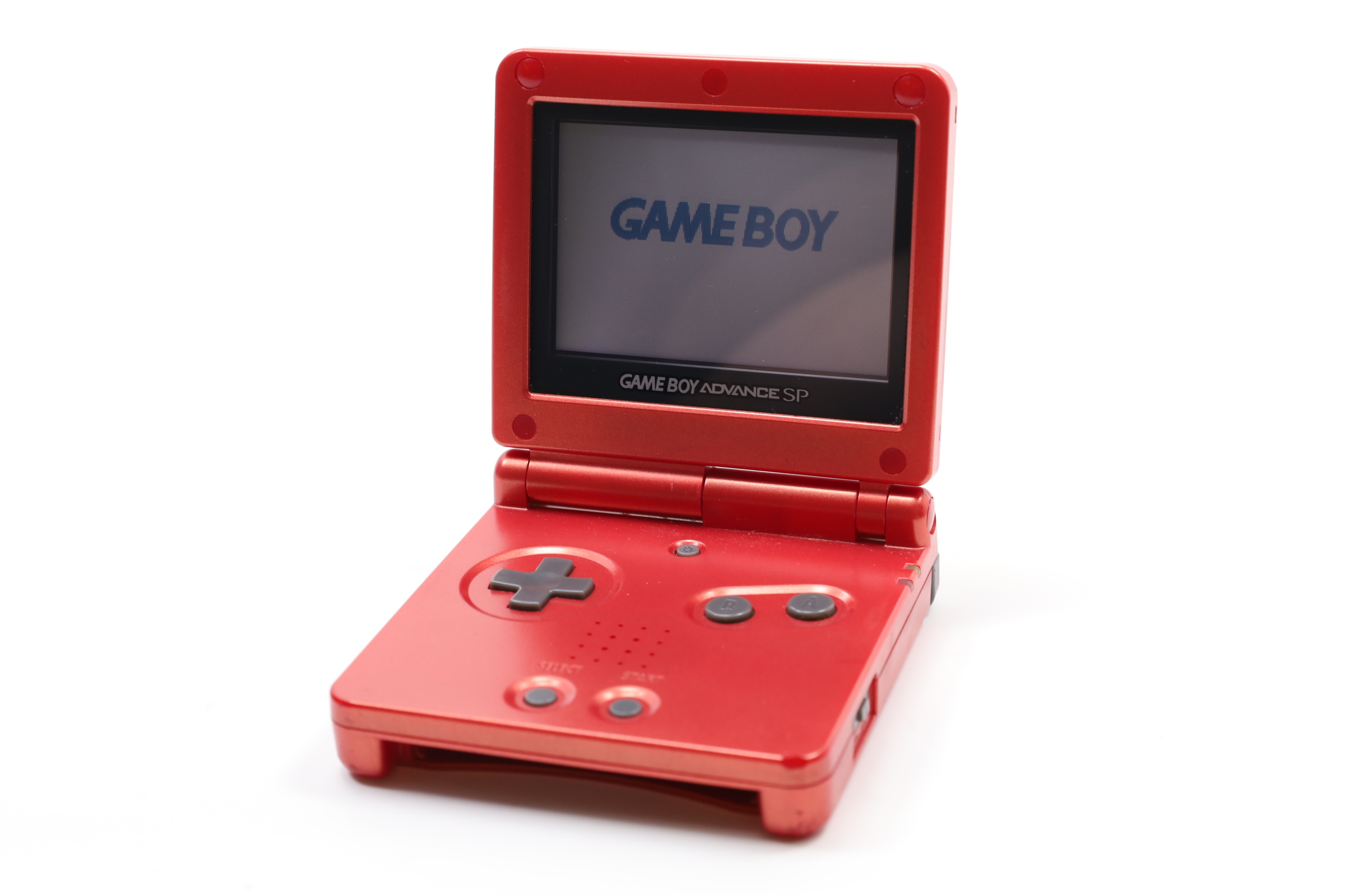 Nintendo Game Boy Advance SP AGS-001 Front-lit Portable Game System - Red