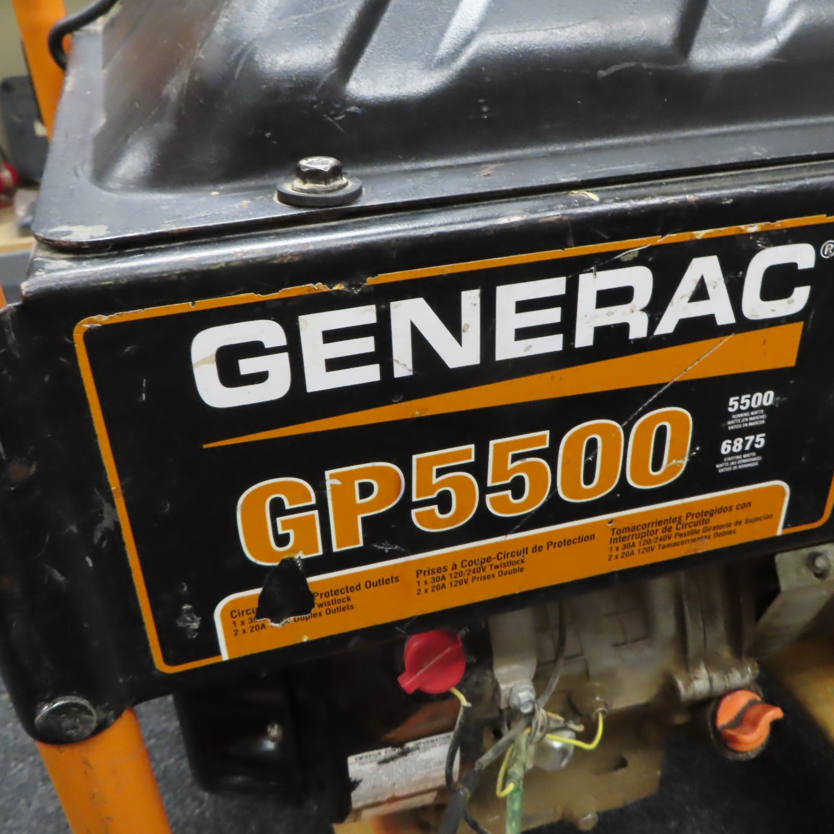 Generac 0059396 GP5500 Portable Gas-Powered Generator (Local Pick-Up Only)