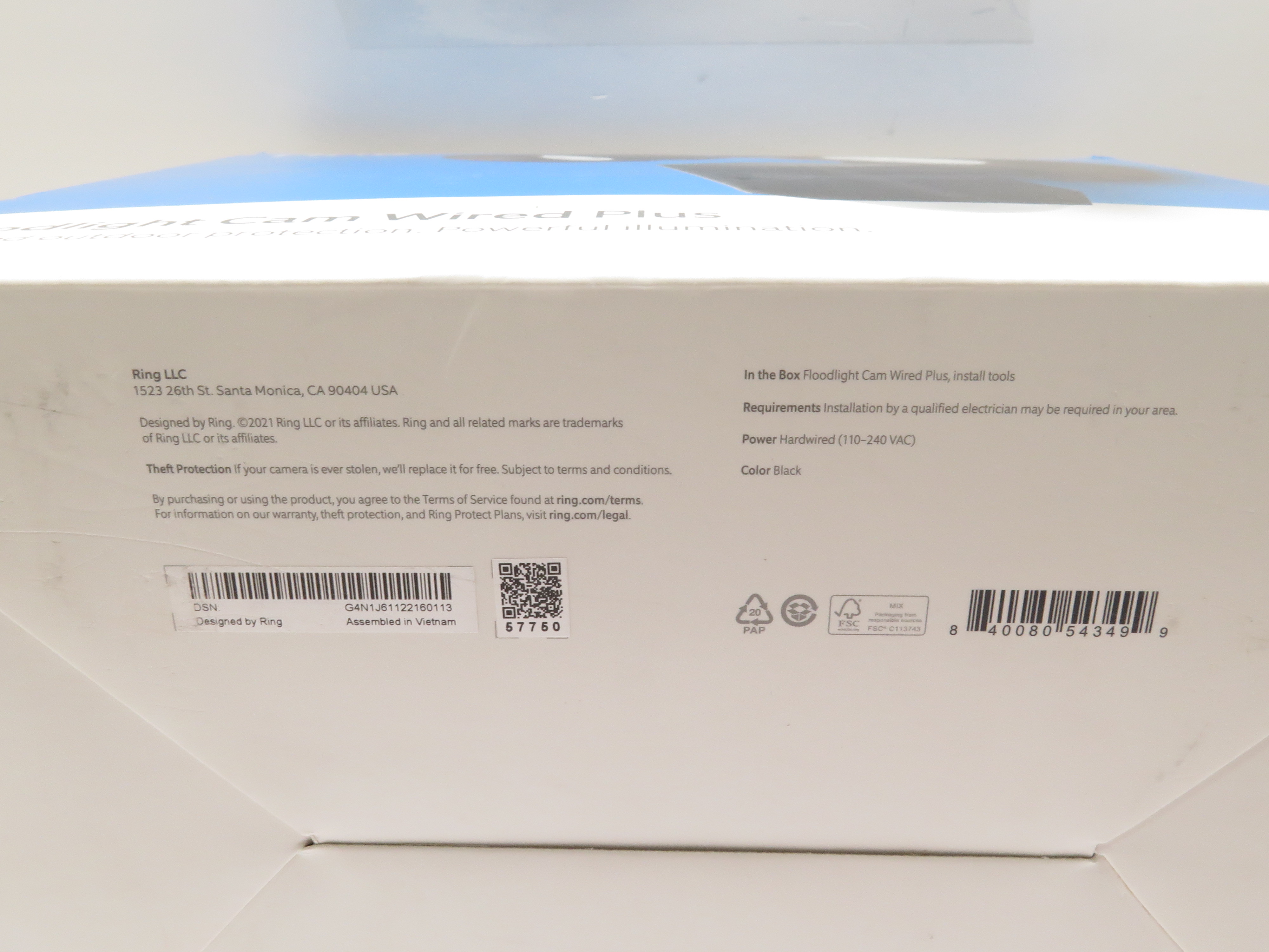 Ring Flood Light Cam Wired Plus Outdoor 1080p Surveillance Camera ...