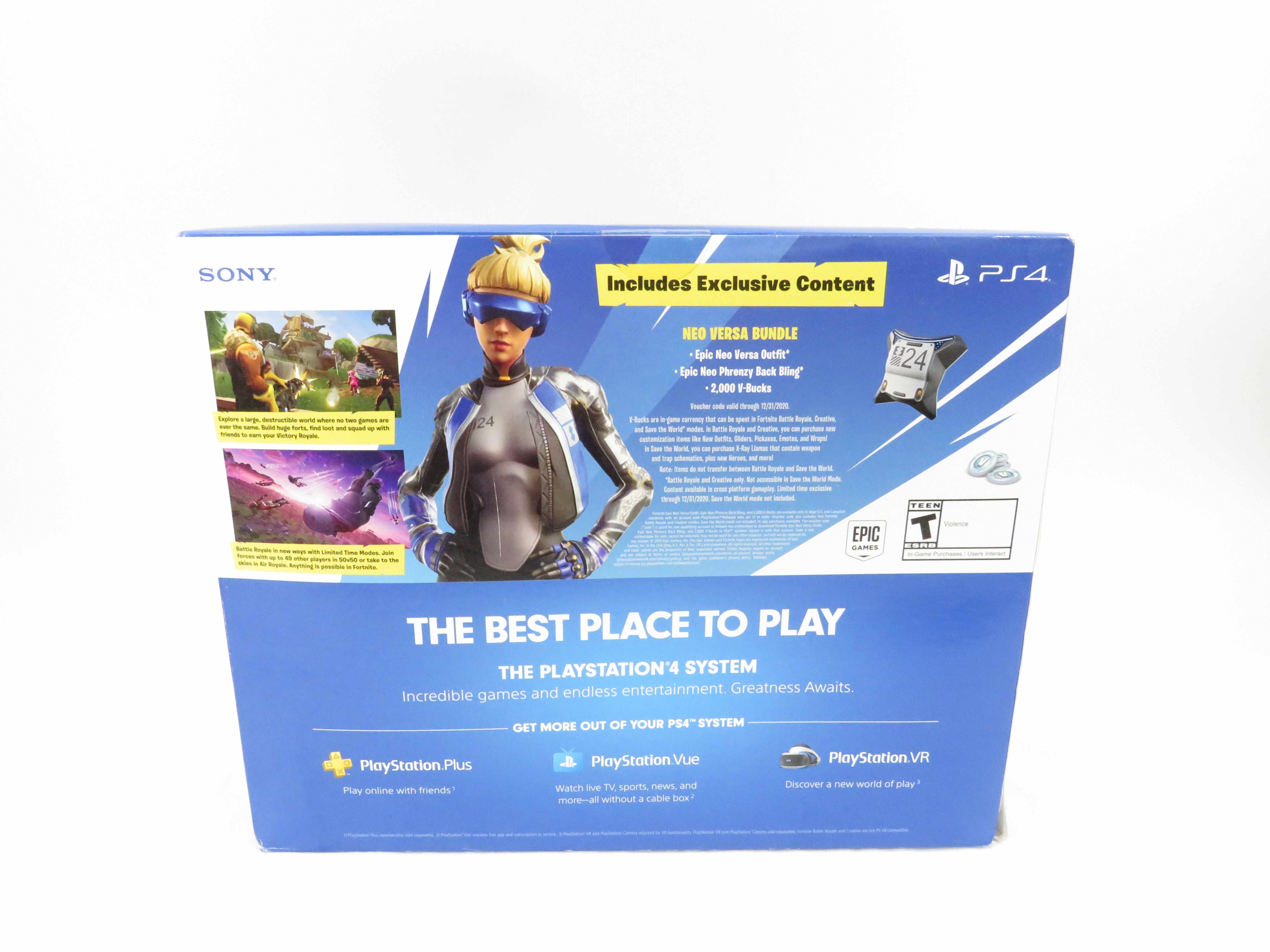 Sony PlayStation 4 Slim 1TB Fortnite Neo Versa Bundle Edition Console ...