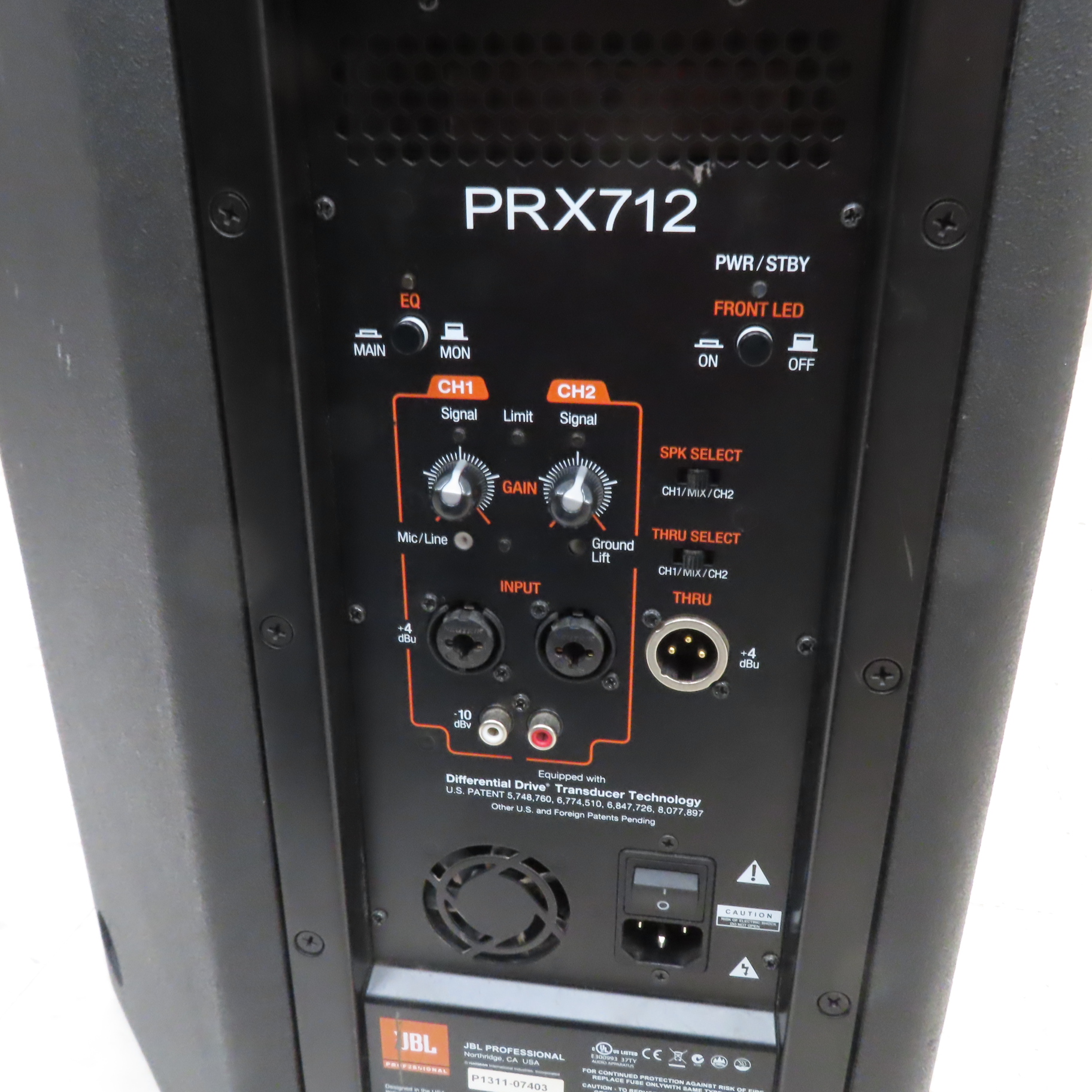 JBL PRX712 1500W 12" Full-Range Powered PA Speaker (Local Pick-Up Only)-