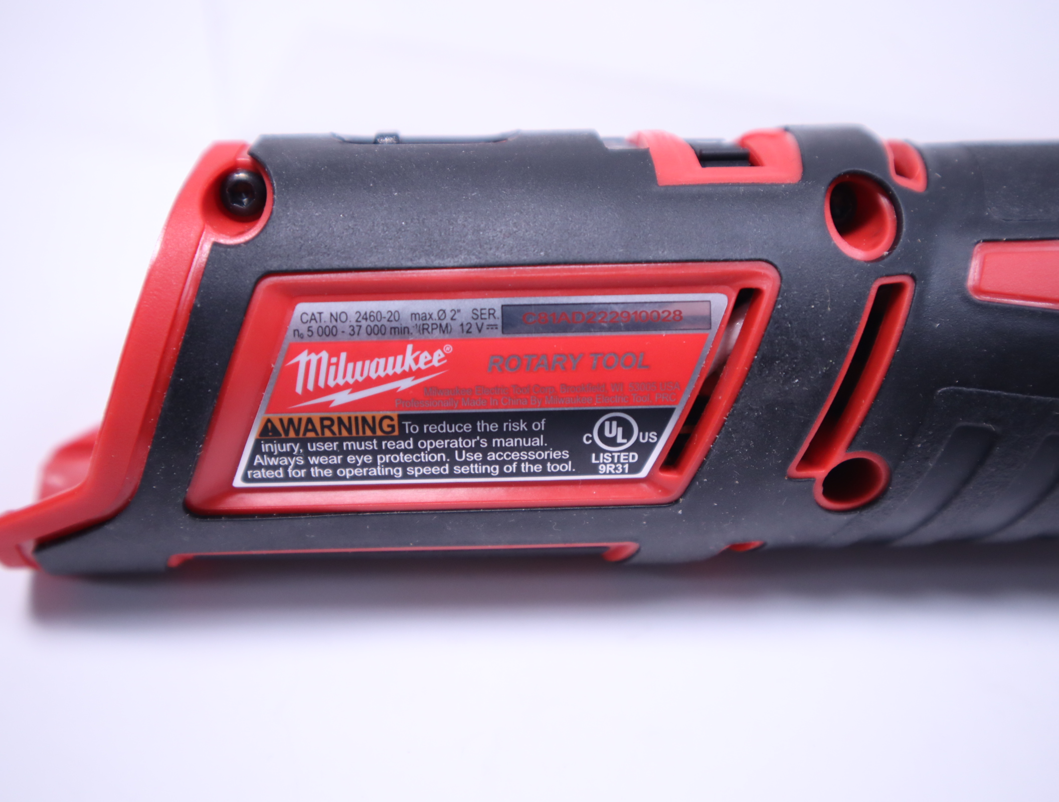 Milwaukee 2460-20 Cordless Rotary Tool 12 Volt Tool Only