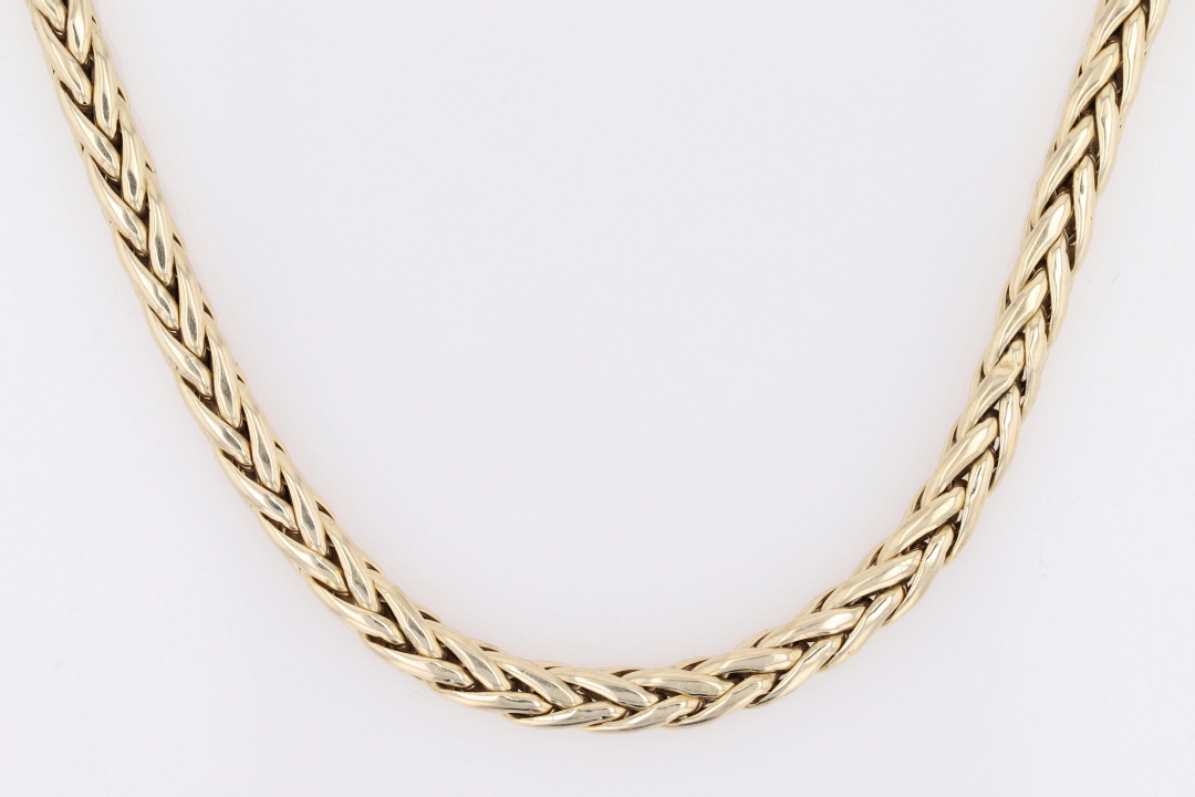 5mm Foxtail Link Chain 30.25 Necklace 14k Yellow Gold Italy 40.74 Grams