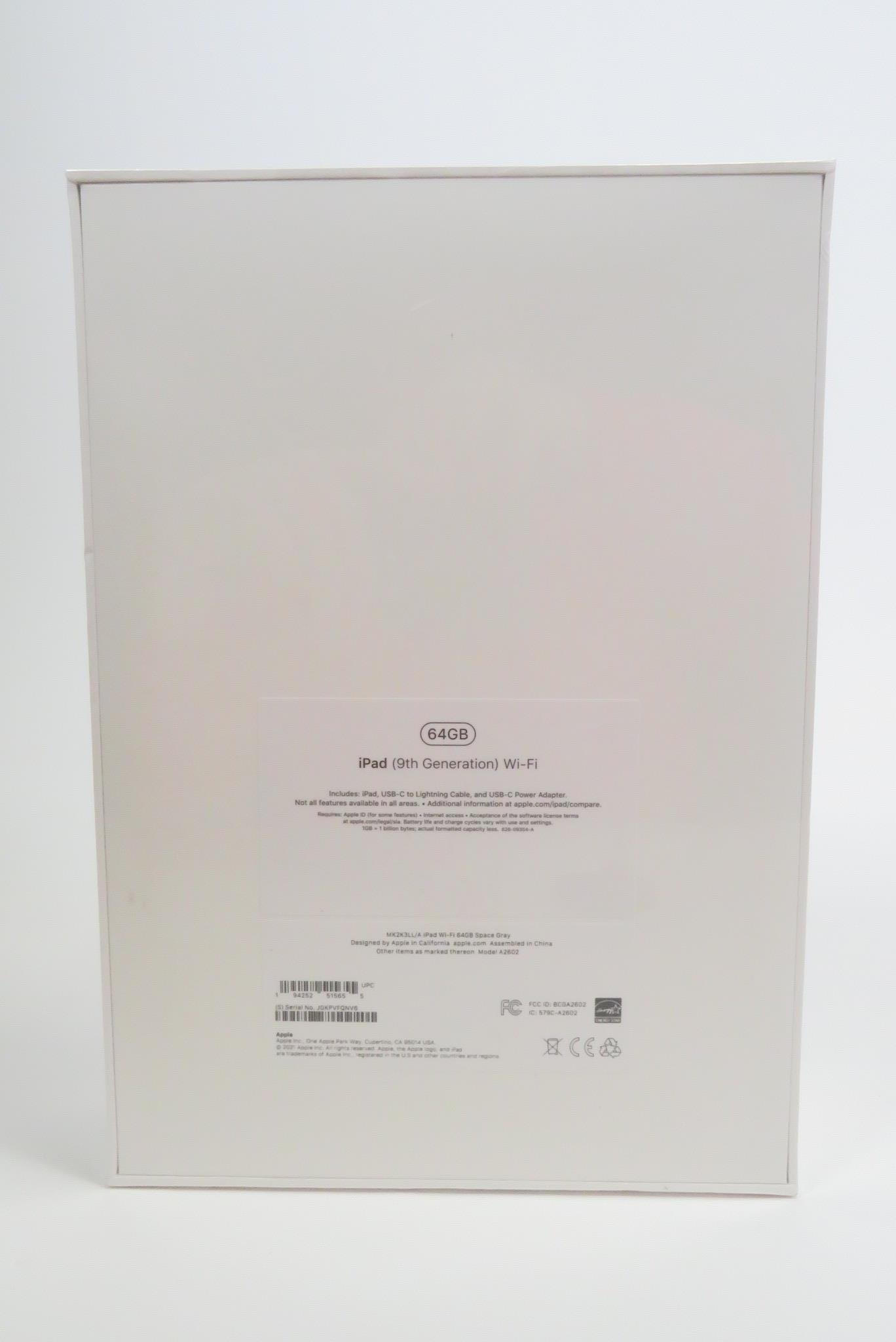 Apple A2602/MK2K3LL/A 10.2" 64GB Wi-Fi 9th Gen iPad Tablet