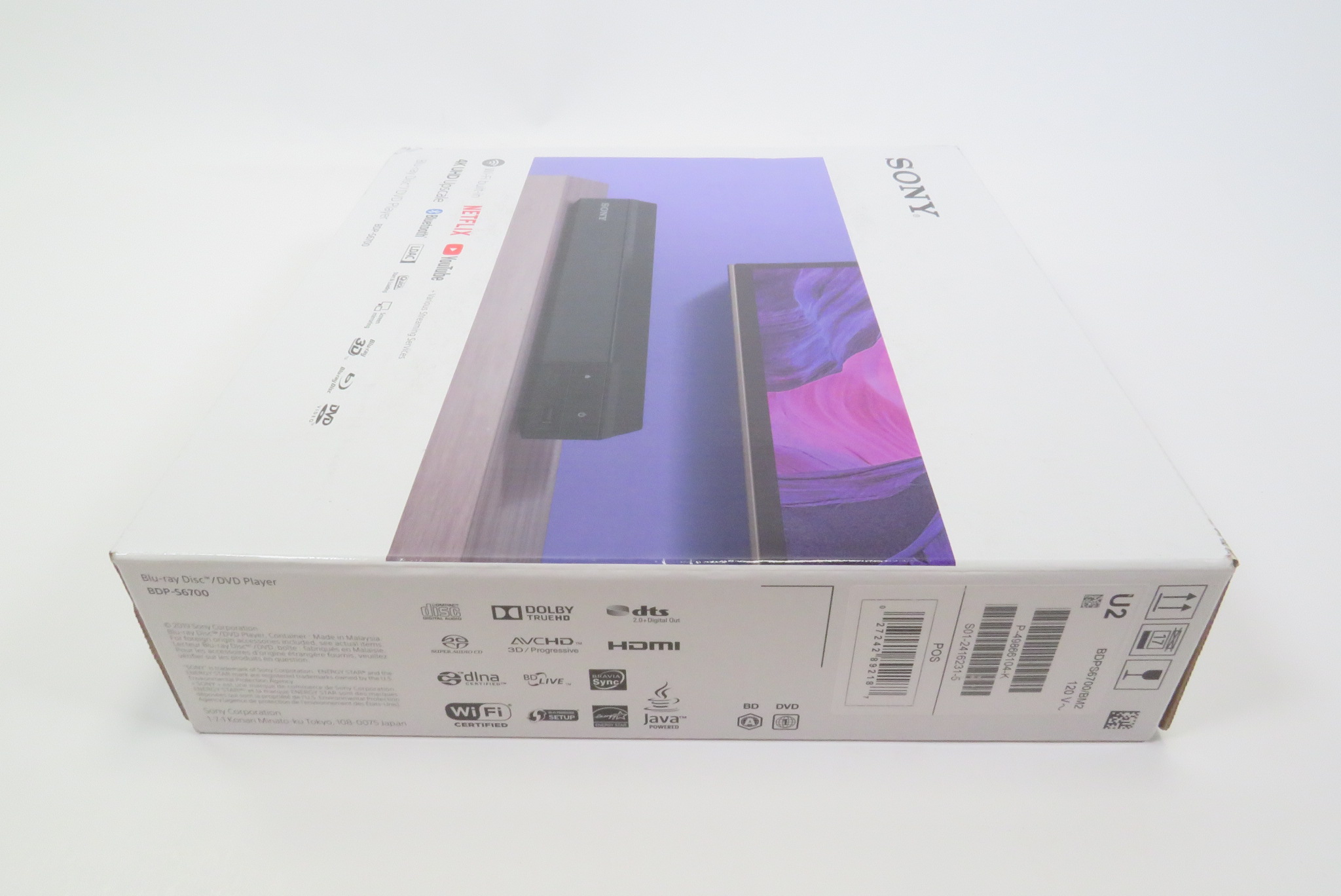 Sony BDP-S6700 Wi-Fi Built-in 4K UHD Upscale Blu-Ray Disc/DVD Player