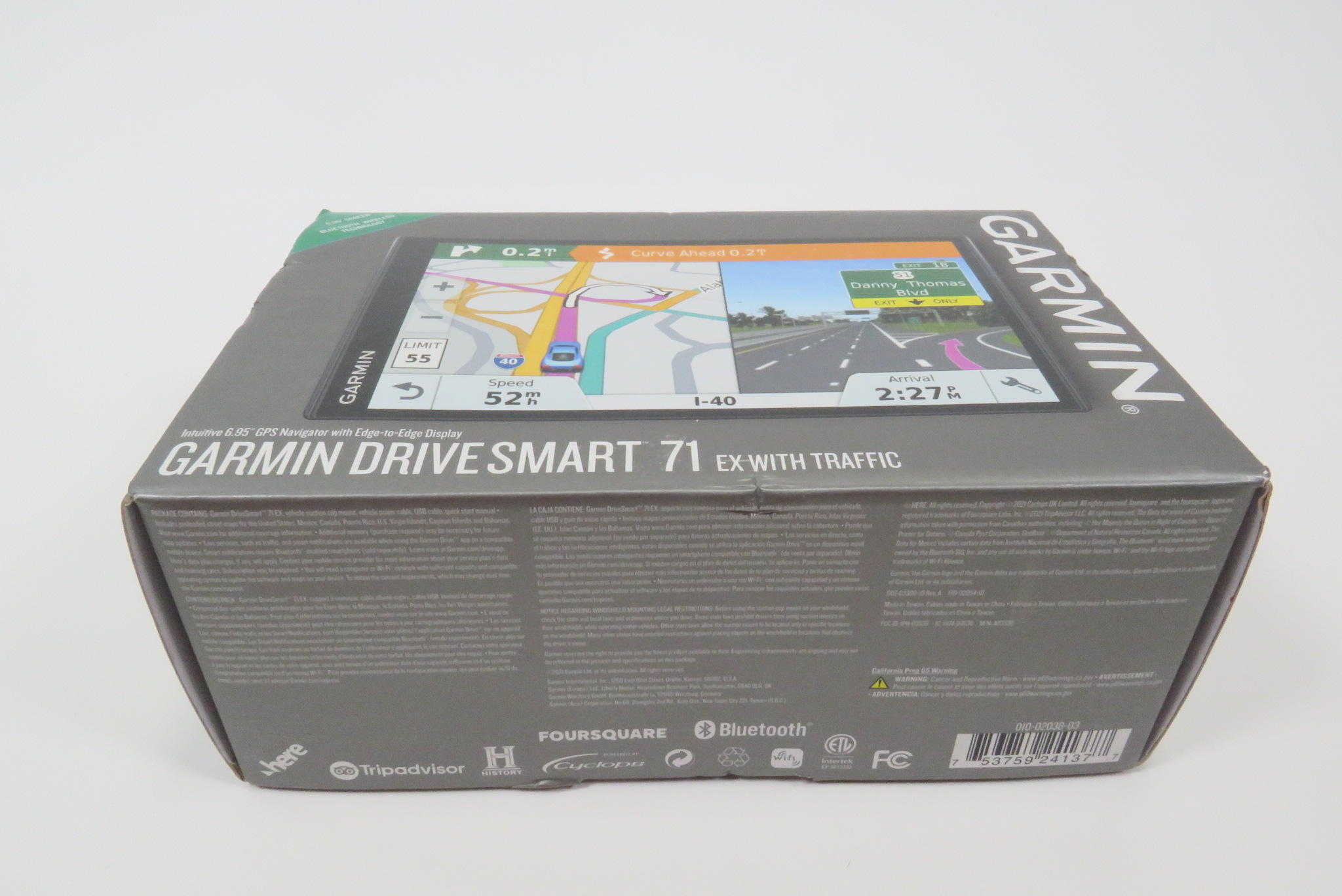 Garmin DriveSmart 71 EX Car/Vehicle Traffic EX Touchscreen 6.95" GPS ...